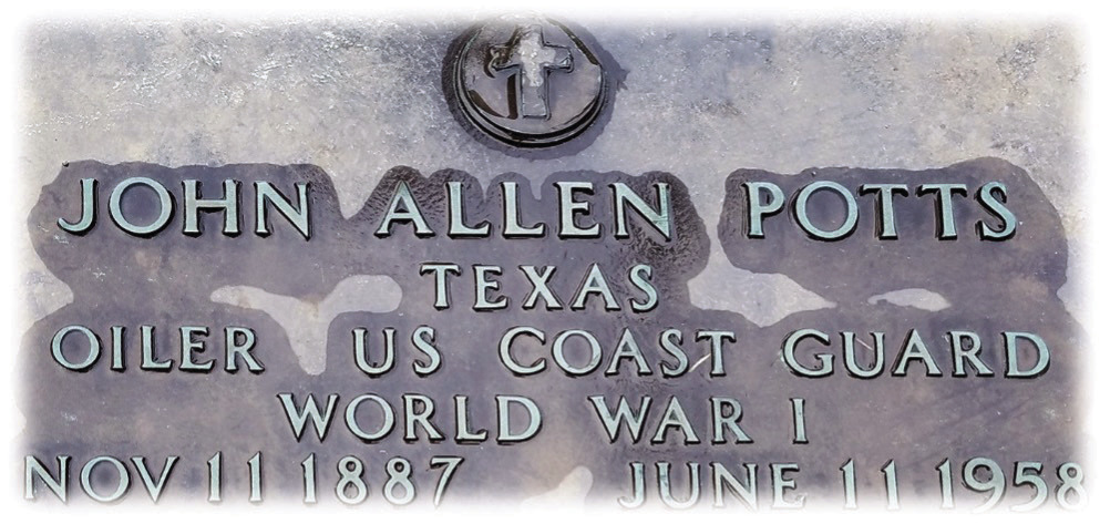 OILER FIRST CLASS JOHN ALLEN POTTS | Center Light and Champion